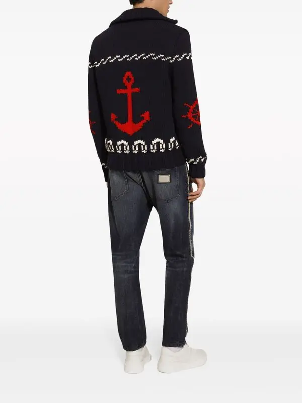 Dolce & Gabbana Intarsia-knit Cotton Jumper