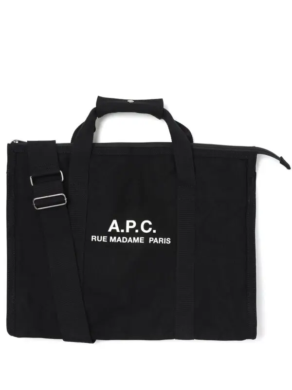 A.p.c. Récupération Canvas Tote Bag - Black