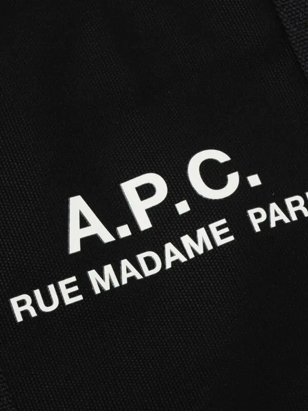 A.p.c. Canvas Tote Bag - Black