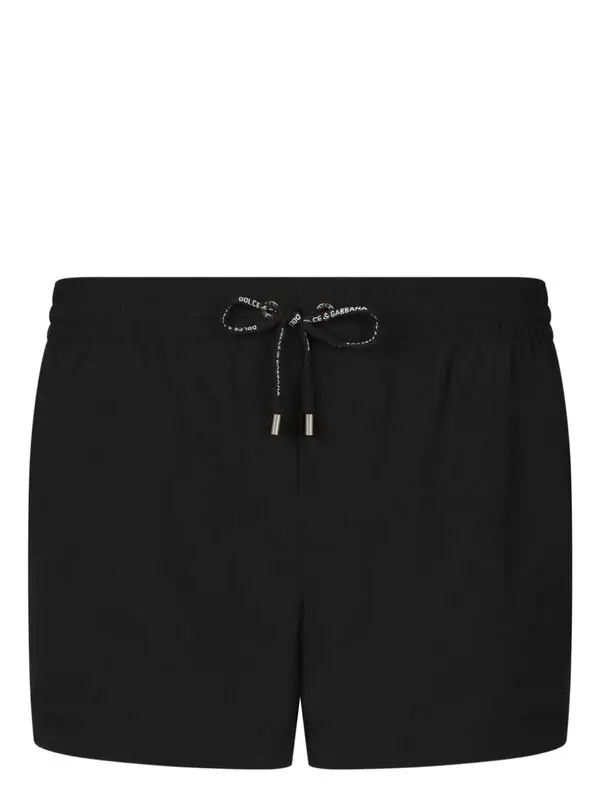 Dolce & Gabbana Drawstring-fastening Swim Shorts - Black