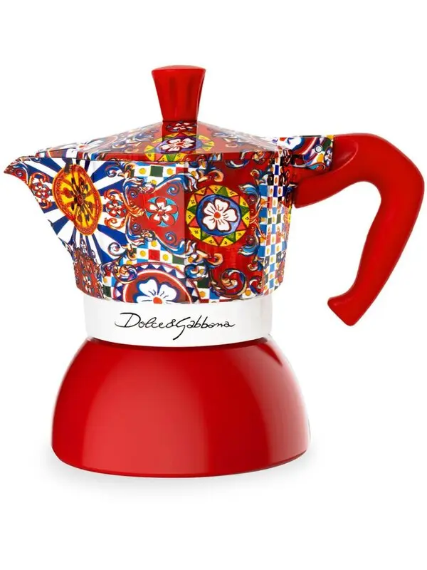 Dolce & Gabbana X Bialetti Moka Induction Coffee Maker - Red