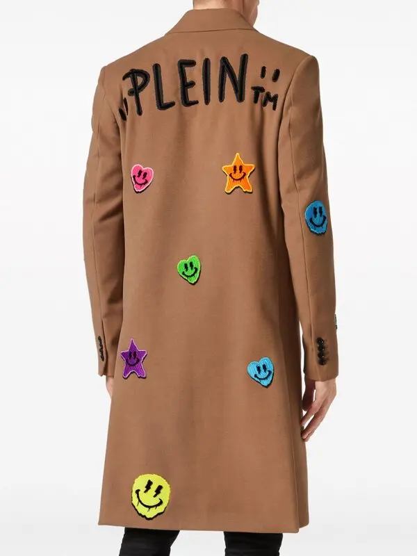 Philipp Plein Multi-patch Single-breasted Coat