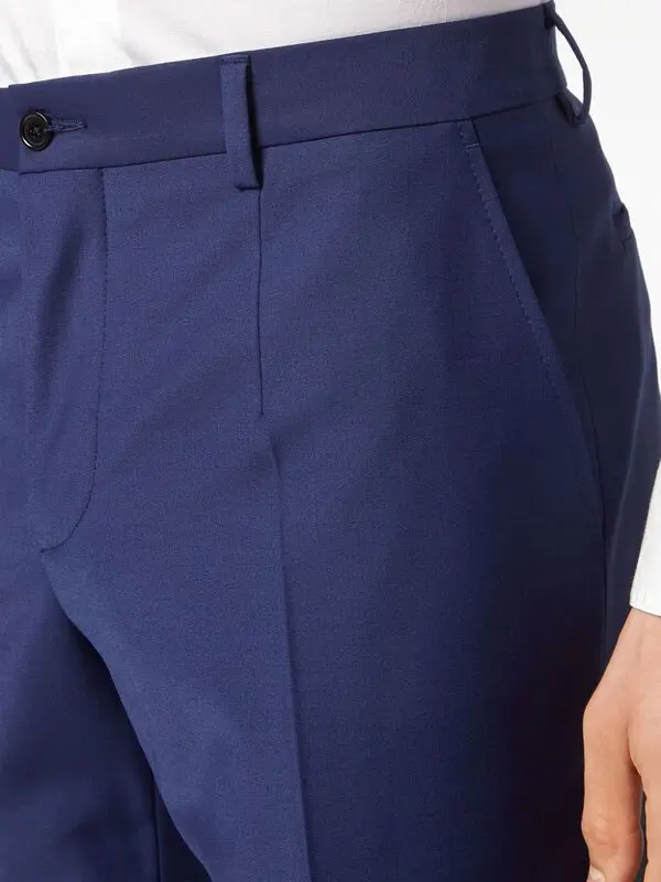 Philipp Plein Pressed-crease Tailored Trousers - Blue