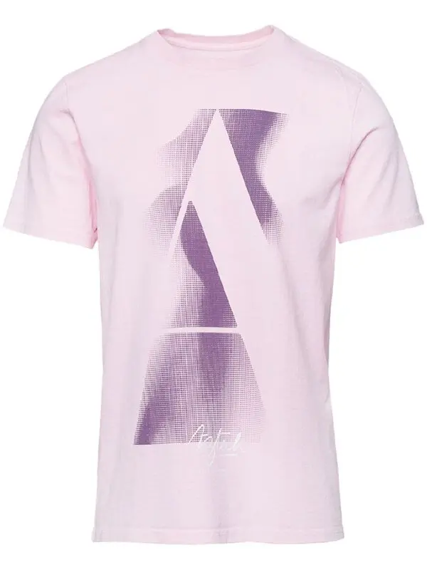 Aztech Mountain Altitude Logo-print Cotton T-shirt - Pink