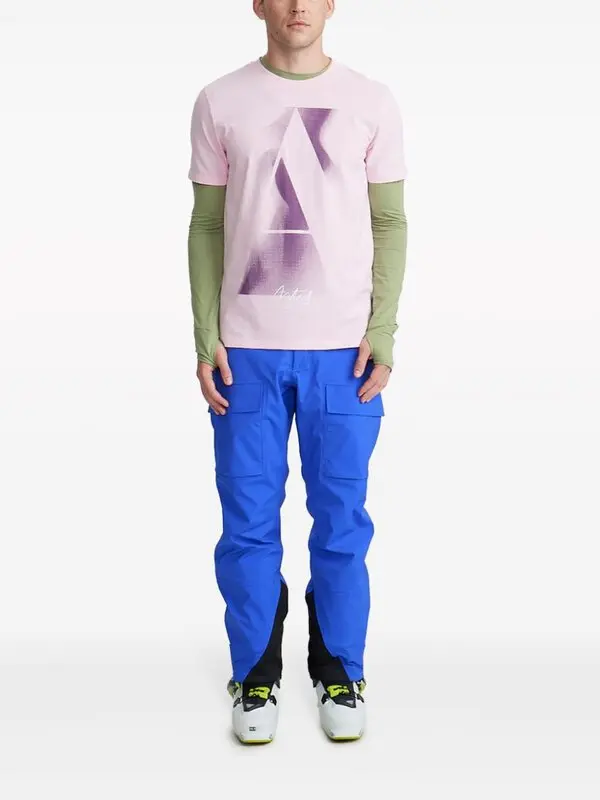 Aztech Mountain Altitude Logo-print Cotton T-shirt - Pink