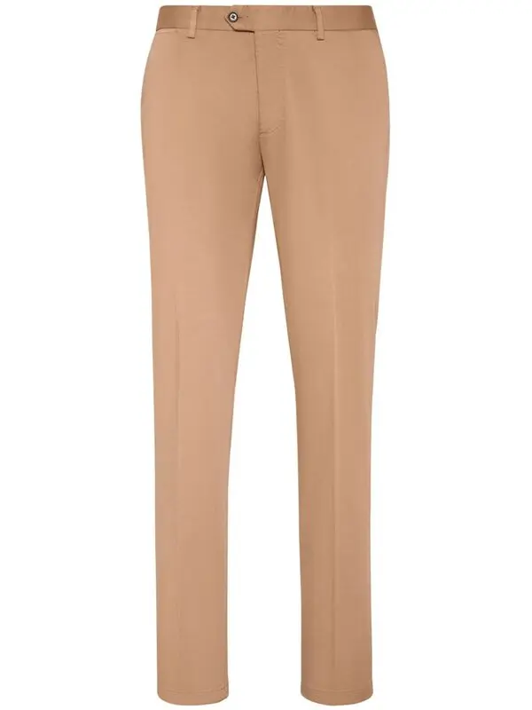 Philipp Plein Pressed-crease Cotton Chinos - Neutrals