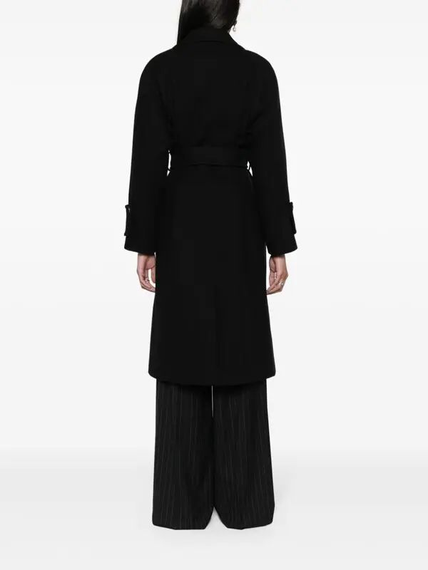 Claudie Pierlot Double-breasted Midi Coat - Black