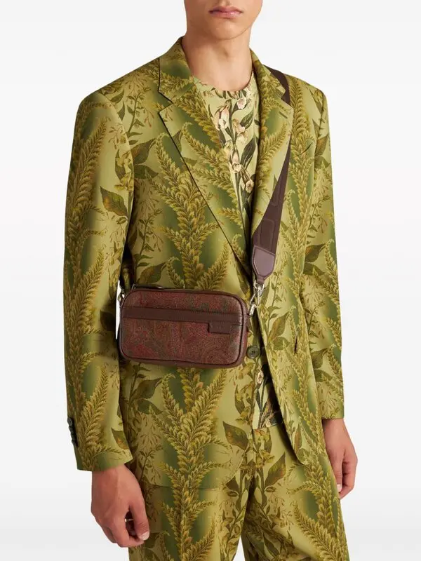 Etro Mini Paisley-print Camera Bag - Brown