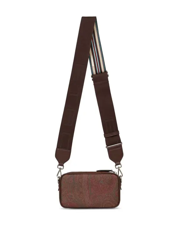 Etro Mini Paisley-print Camera Bag - Brown