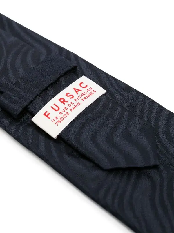FURSAC Patterned Jacquard Tie - Blue