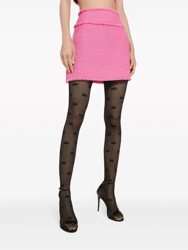Dolce & Gabbana High-waist Tweed Miniskirt