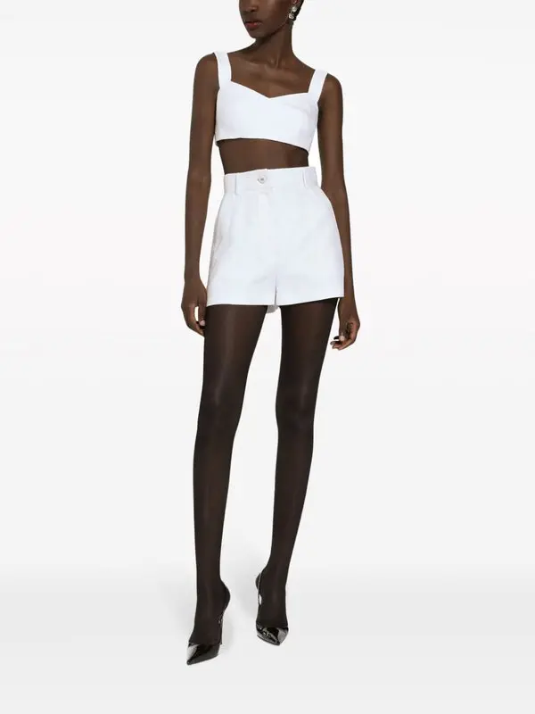 Dolce & Gabbana Dg Jacquard Cropped Top