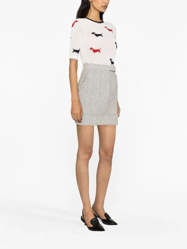 Thom Browne Tweed Mini Skirt