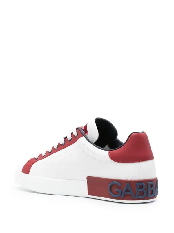 Dolce & Gabbana Logo-appliqué Leather Sneakers