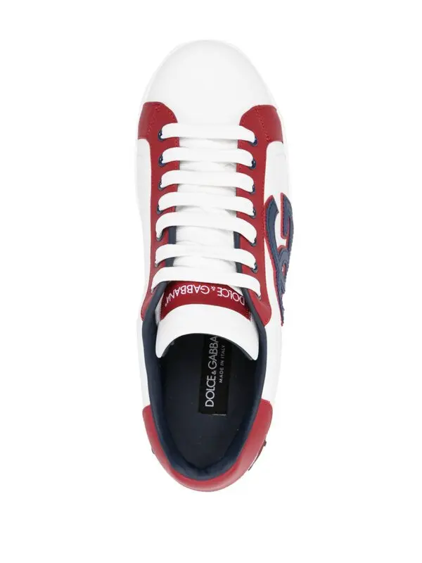 Dolce & Gabbana Logo-appliqué Leather Sneakers