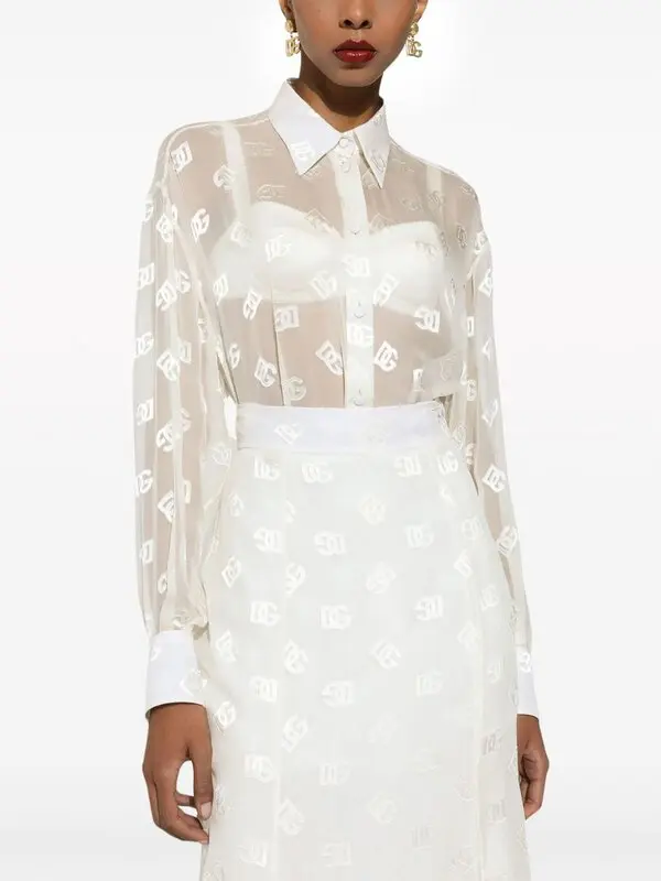 Dolce & Gabbana Monogram Jacquard Shirt