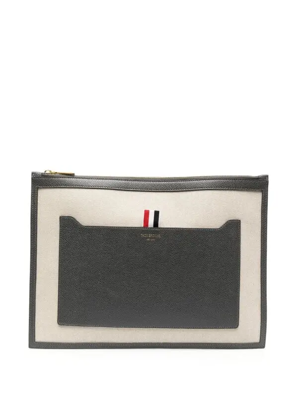 Thom Browne Two-tone Canvas Document Holder