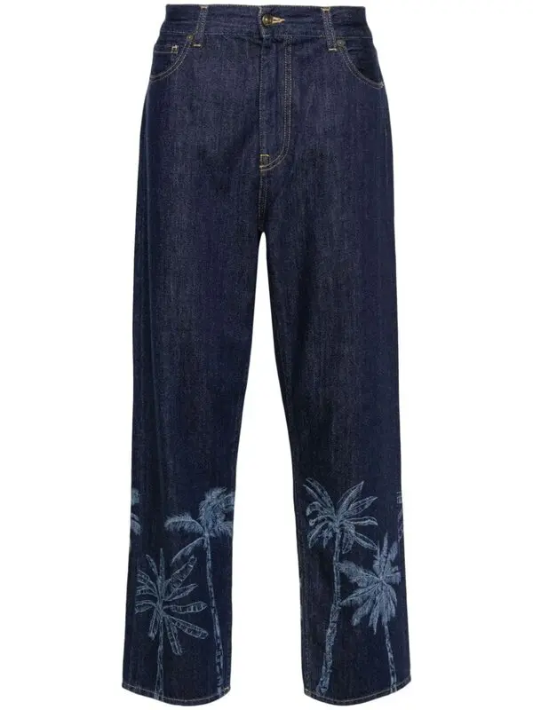 Alanui Graphic-print Straight-leg Jeans