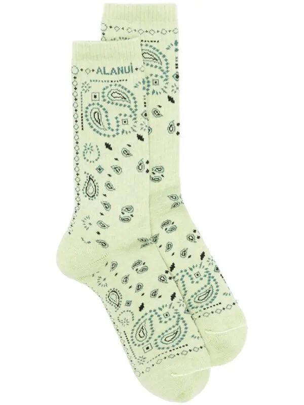 Alanui Bandana Logo Socks