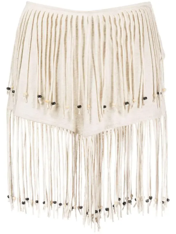 Alanui Monsoon Fringed Miniskirt