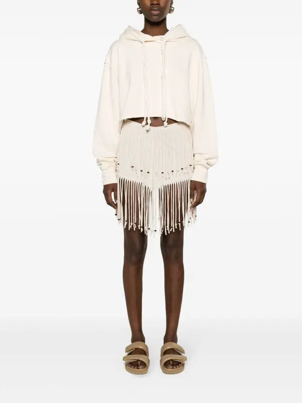 Alanui Monsoon Fringed Miniskirt