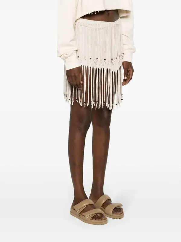 Alanui Monsoon Fringed Miniskirt