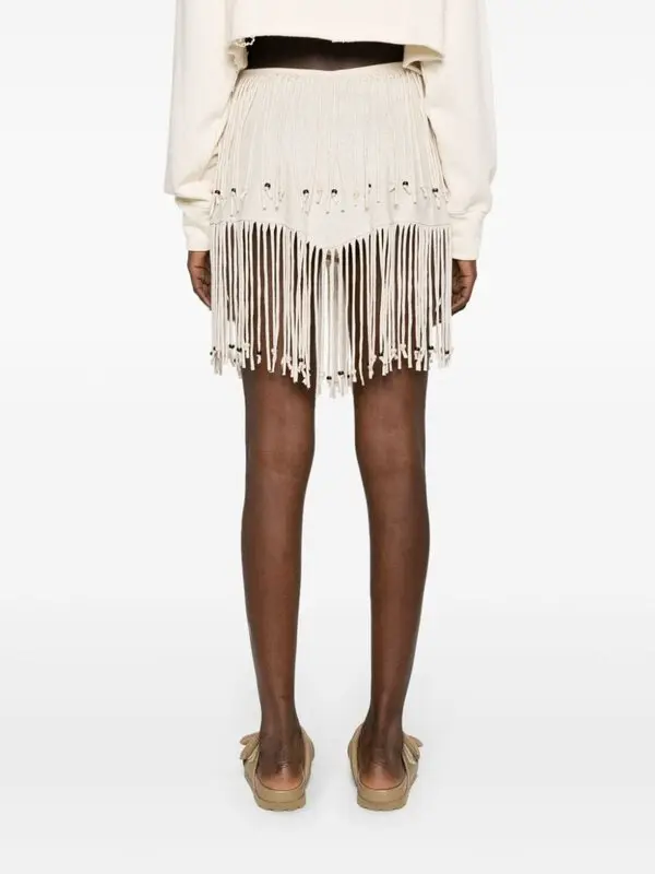 Alanui Monsoon Fringed Miniskirt