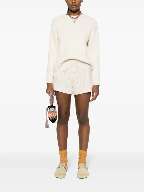 Alanui Knitted Shorts - Neutrals