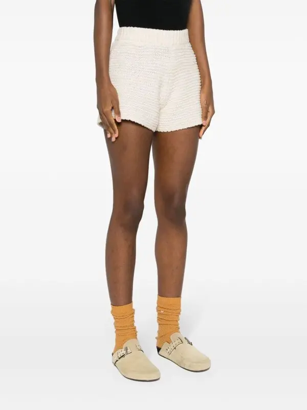 Alanui Knitted Shorts - Neutrals