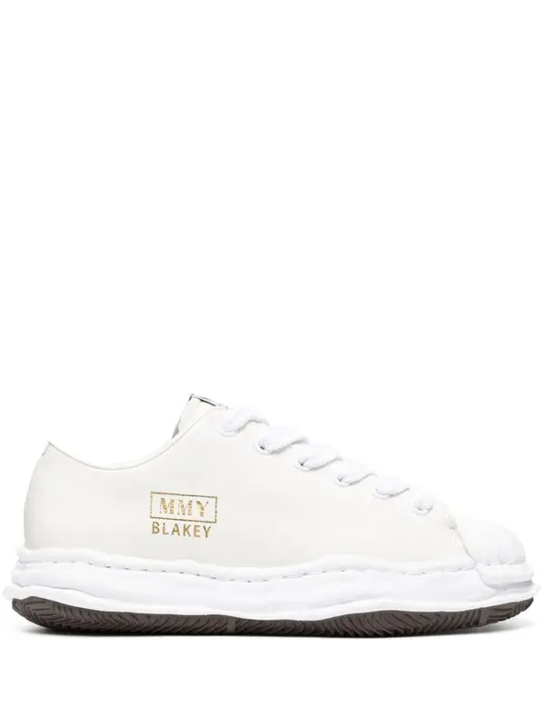 Mihara Yasuhiro Blakey Leather Sneakers - Neutrals