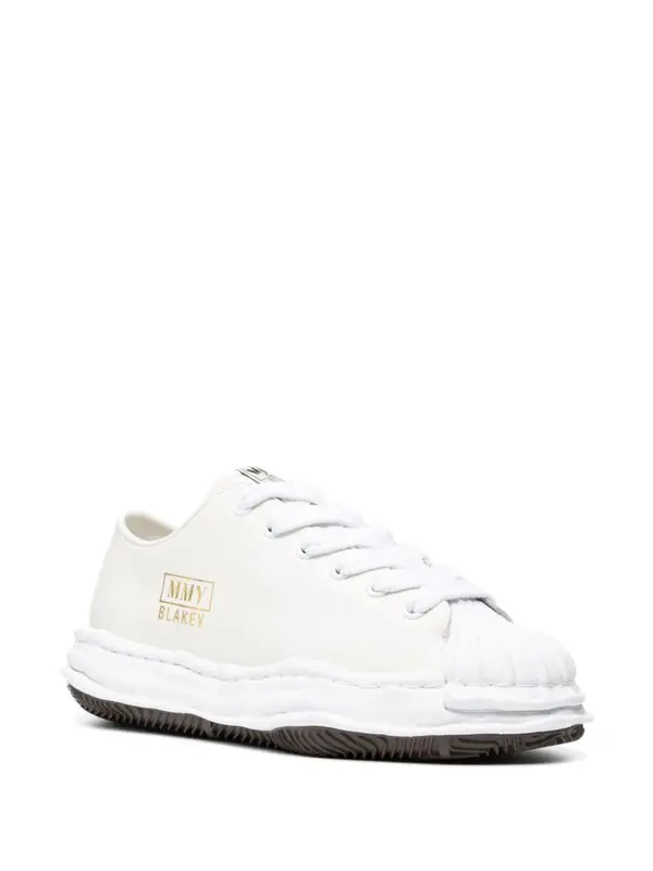 Mihara Yasuhiro Blakey Leather Sneakers - Neutrals