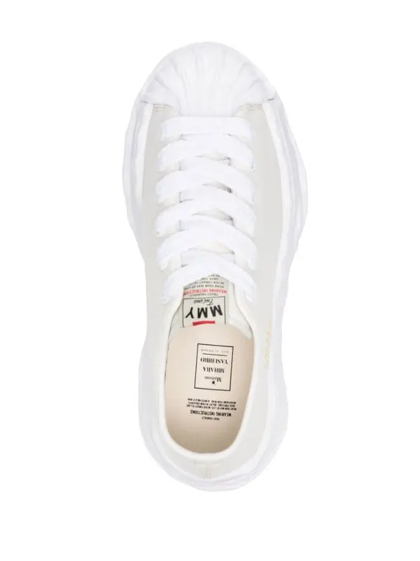 Mihara Yasuhiro Blakey Leather Sneakers - Neutrals
