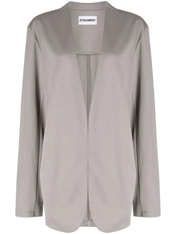 Attachment V-neck Cotton Blazer