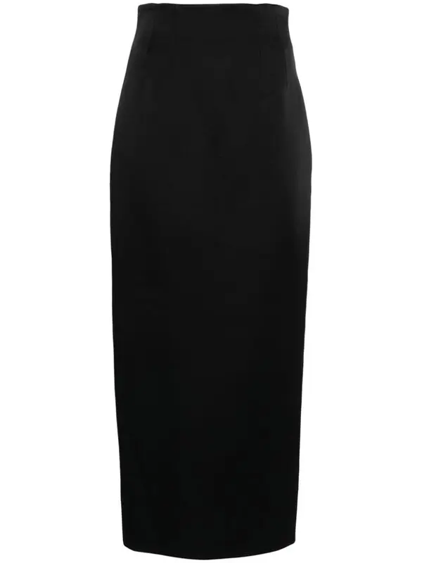Khaite The Loxley High-waisted Skirt - Black