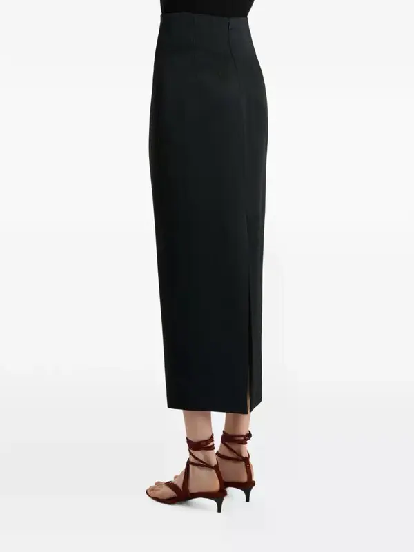 Khaite The Loxley High-waisted Skirt - Black