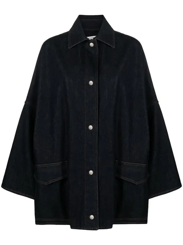 TOTEME Denim Overshirt Jacket - Blue