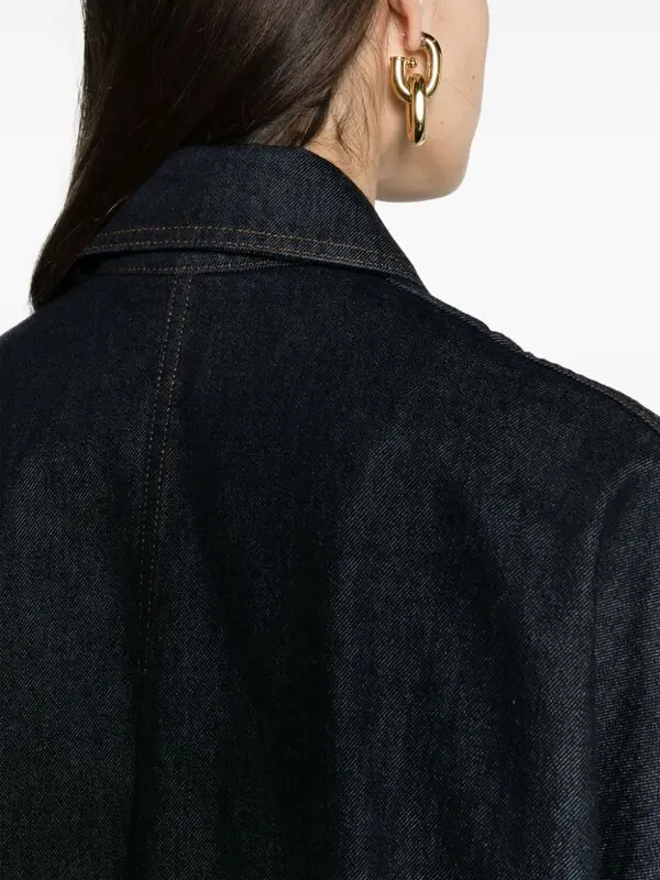 TOTEME Denim Overshirt Jacket - Blue