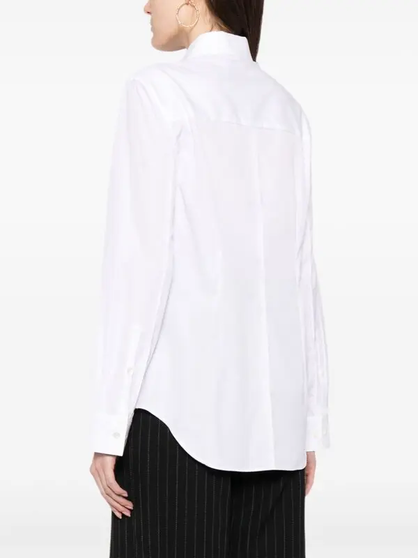 Undercover Floral-embroidered Cotton Shirt