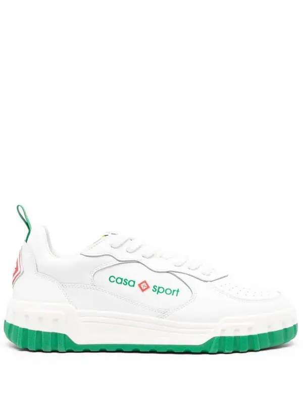 Casablanca Tennis Court Leather Sneakers