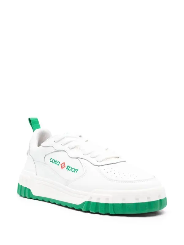 Casablanca Tennis Court Leather Sneakers