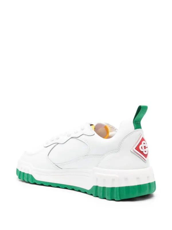 Casablanca Tennis Court Leather Sneakers