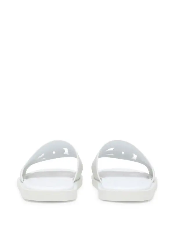 Dolce & Gabbana Logo Embossed Slides - White