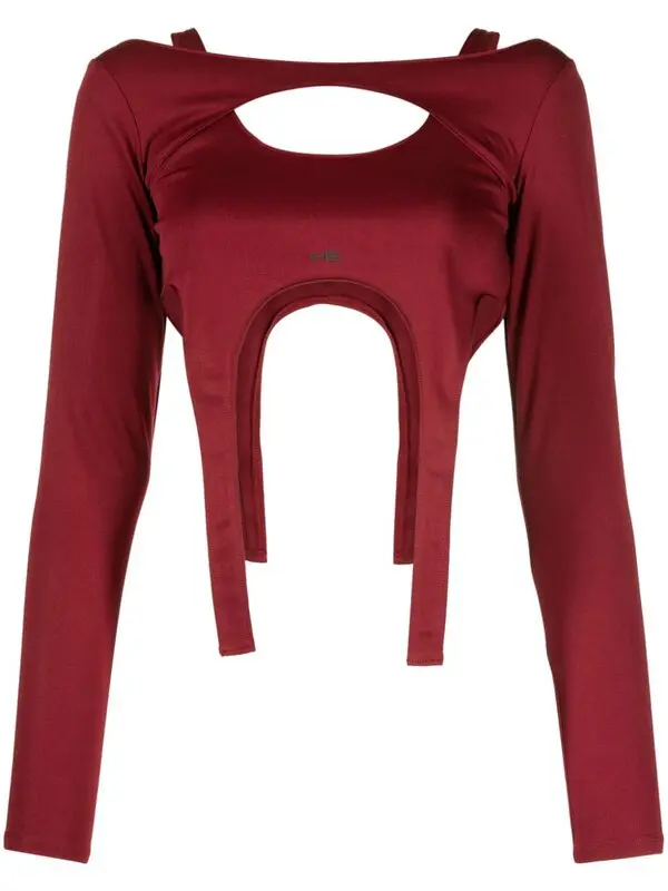 HELIOT EMIL Layered Crop Top - Red