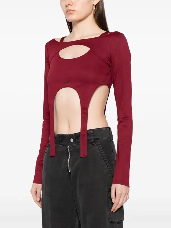 HELIOT EMIL Layered Crop Top - Red