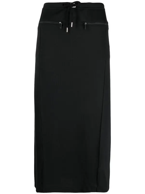 COURREGES Logo-patch Track Midi Skirt