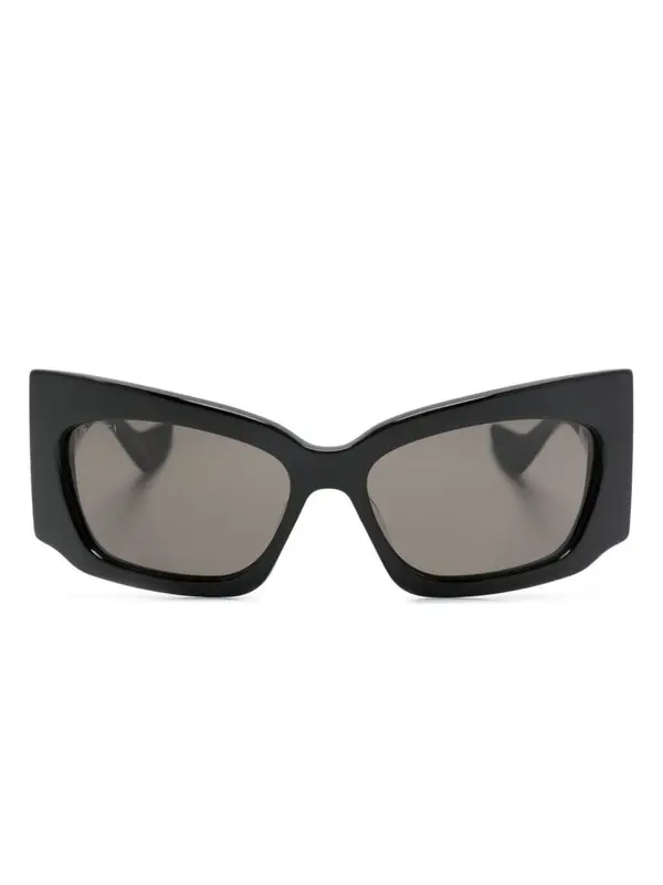 Gucci Geometric Frame Sunglasses - Black