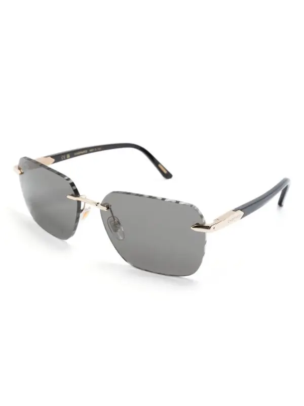 Chopard Logo-engraved Square-frame Sunglasses