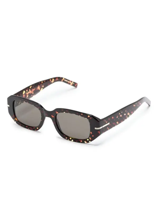 BOSS 1608s Rectangle-frame Sunglasses - Brown