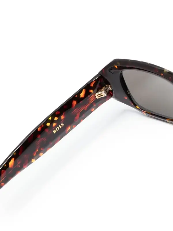 BOSS 1608s Rectangle-frame Sunglasses - Brown
