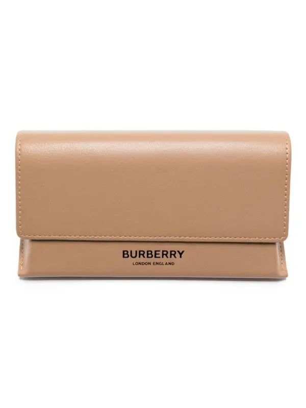 Burberry Lettering-plaque Sunglasses - Brown